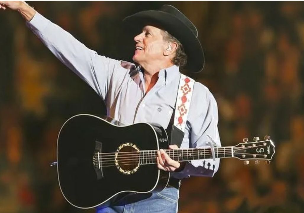 “Guess who just drove by? Yep — George Strait. And he’s still just as ...